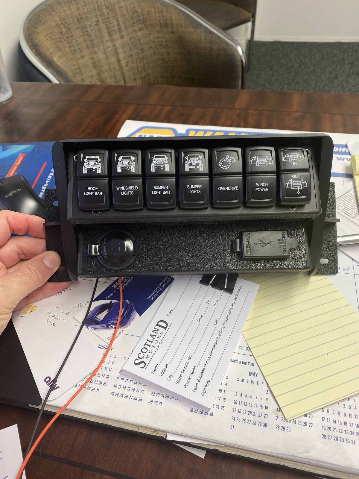 Jeep Toggle Switch Panel