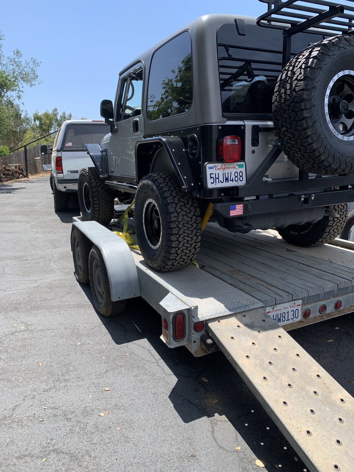 Will this trailer setup get my TJ 30 miles to the shop? | Jeep Wrangler ...