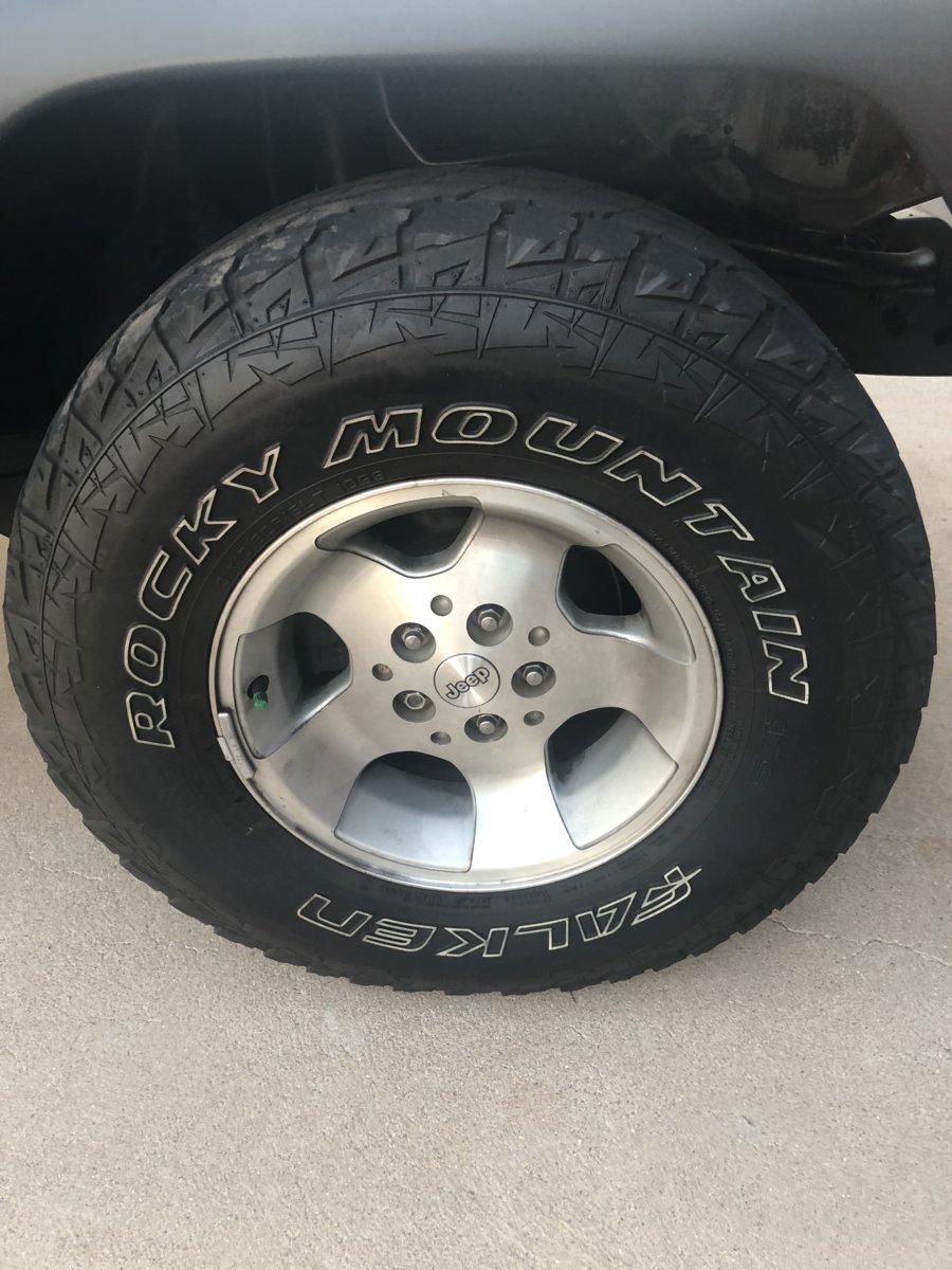 SOLD 1997-2006 Jeep Wrangler TJ Canyon wheels & tires | Jeep Wrangler ...