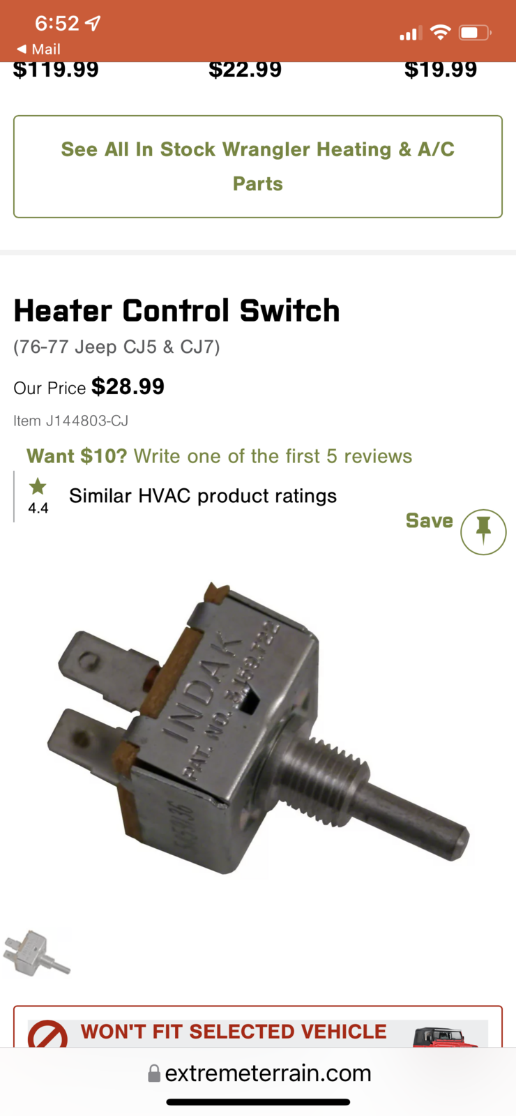 97 fan switch is a 96 | Jeep Wrangler TJ Forum