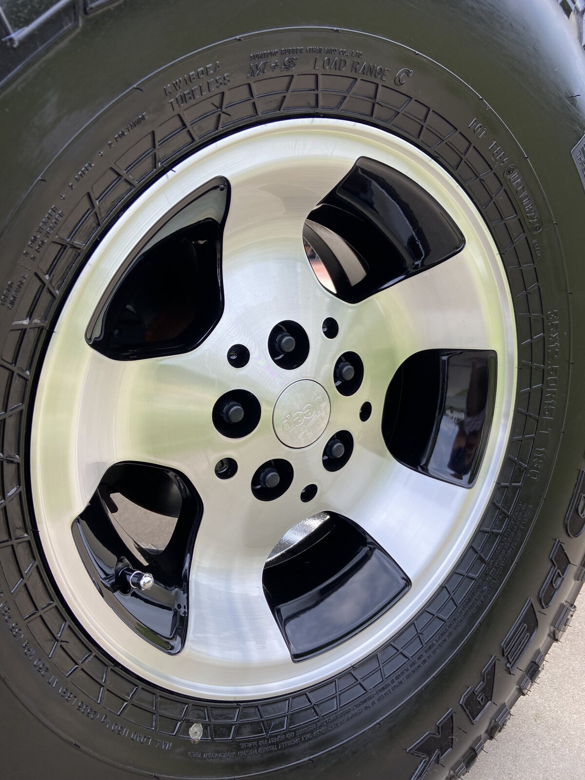 Machined and powder coated stock Canyon rims | Jeep Wrangler TJ Forum